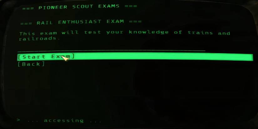 Fallout 76: All Possum Exam Answers