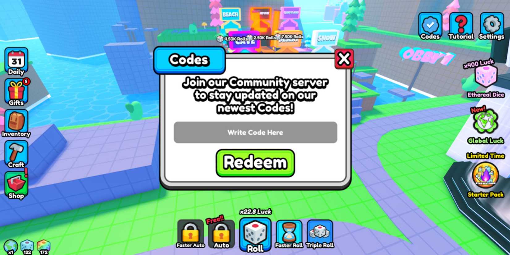 Roblox: Roll for Pets Codes
