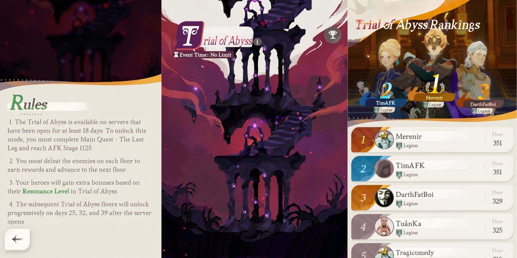 AFK Journey: Best Teams and Strategies for Trial of Abyss