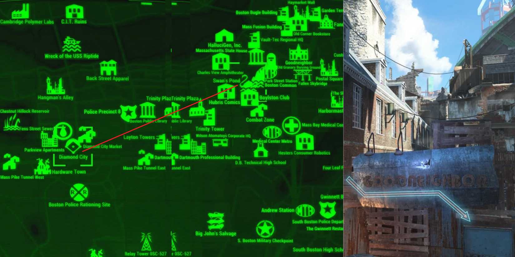 Where is Goodneighbor in Fallout 4?
