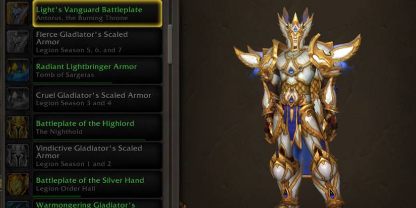World of Warcraft: Best Transmog Sets For Paladins