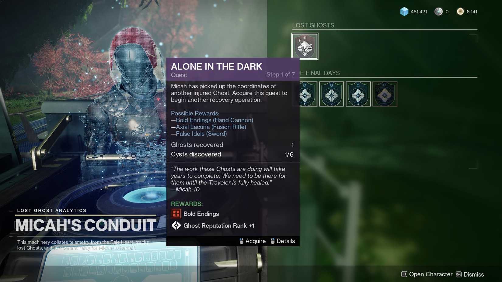 Destiny 2: Alone In The Dark Quest Guide