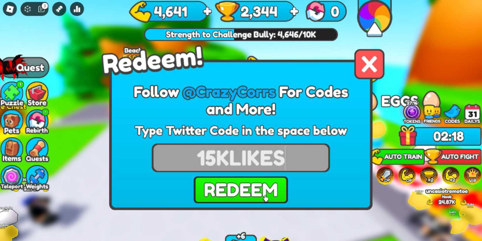 Roblox: Bicep Simulator Codes