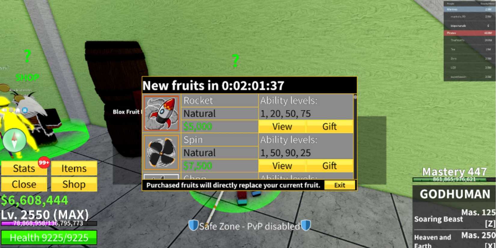 Blox Fruits: Best Fruits Tier List