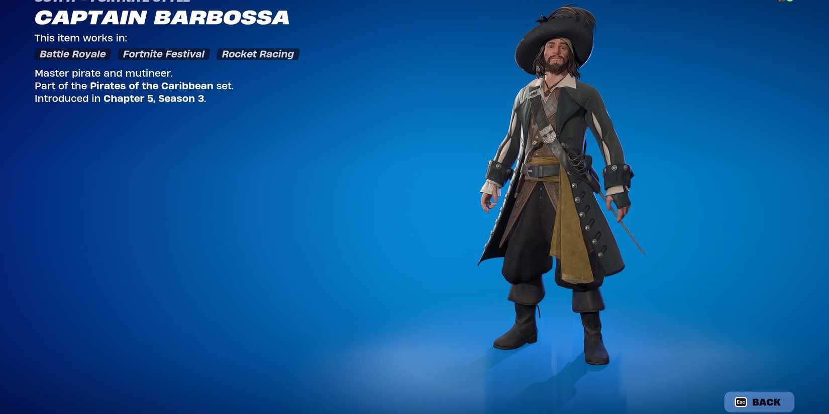 Best Pirates of the Caribbean Skins in Fortnite, Ranked
