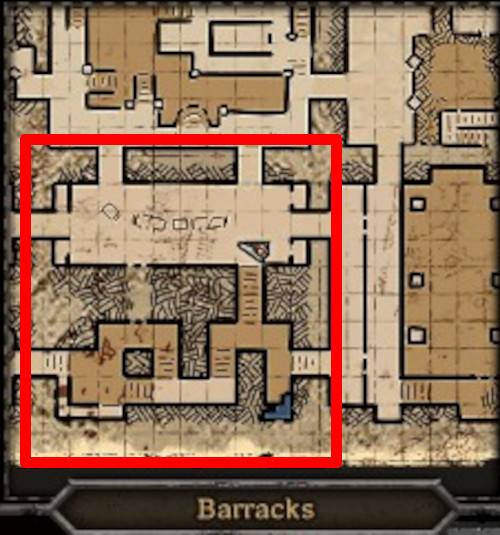 Dark and Darker: Howling Crypts Barracks Location (Missing Map Quest)