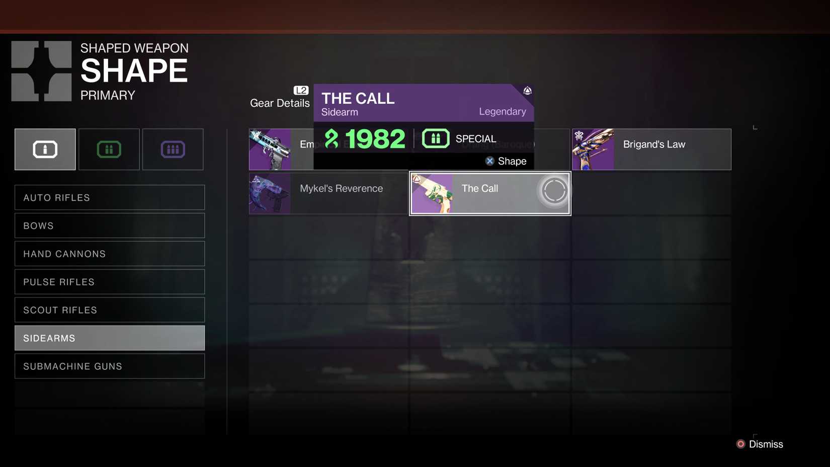 Destiny 2: The Call God Roll