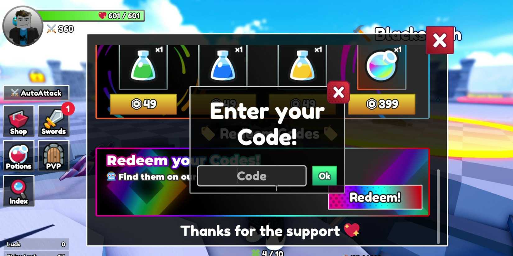 Roblox: Dungeon RNG Codes