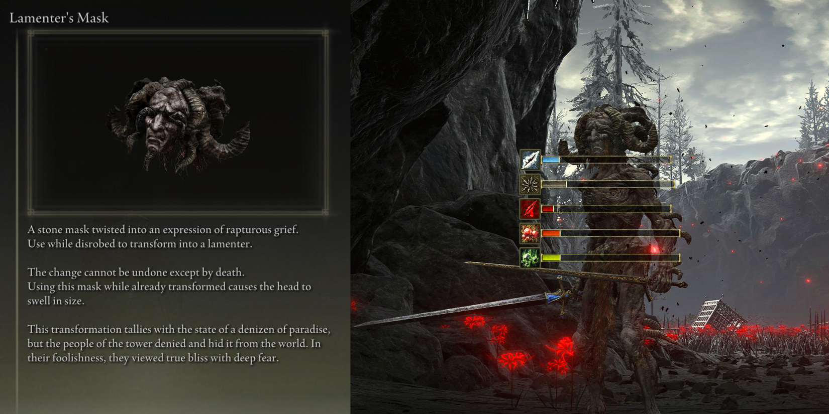 Elden Ring Omen Form Transformation Guide & Lamenter's Mask Location in ...