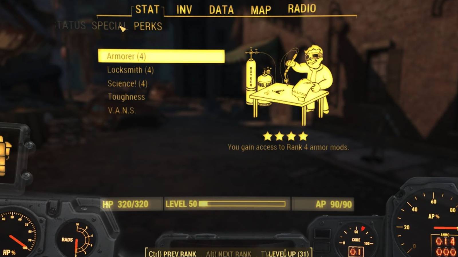 Fallout 4: How to Add Perk Points
