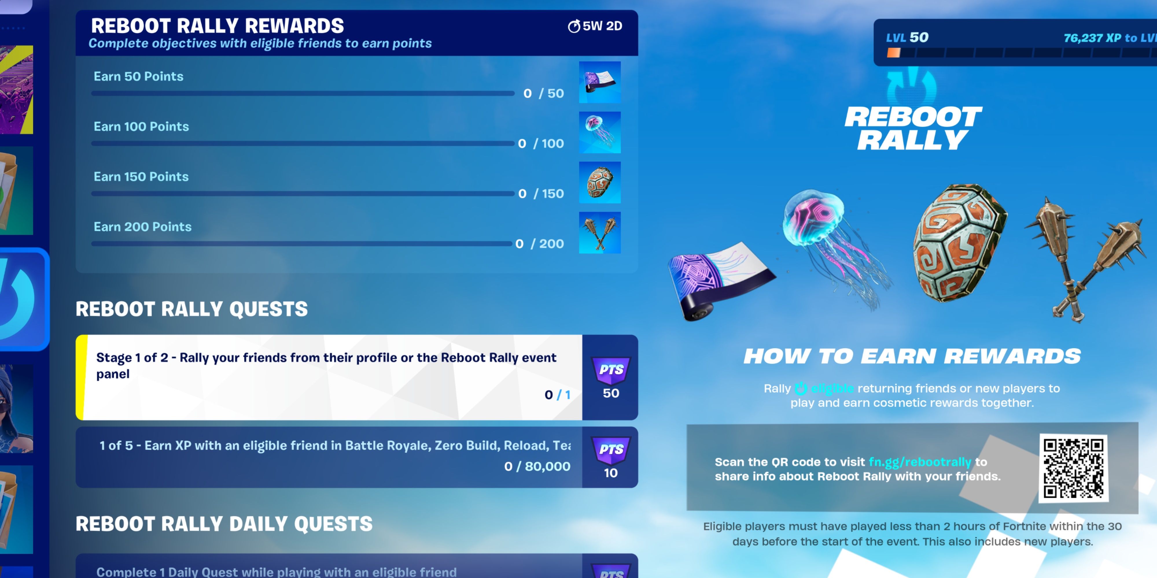 Fortnite: Reboot Rally Quests and Rewards