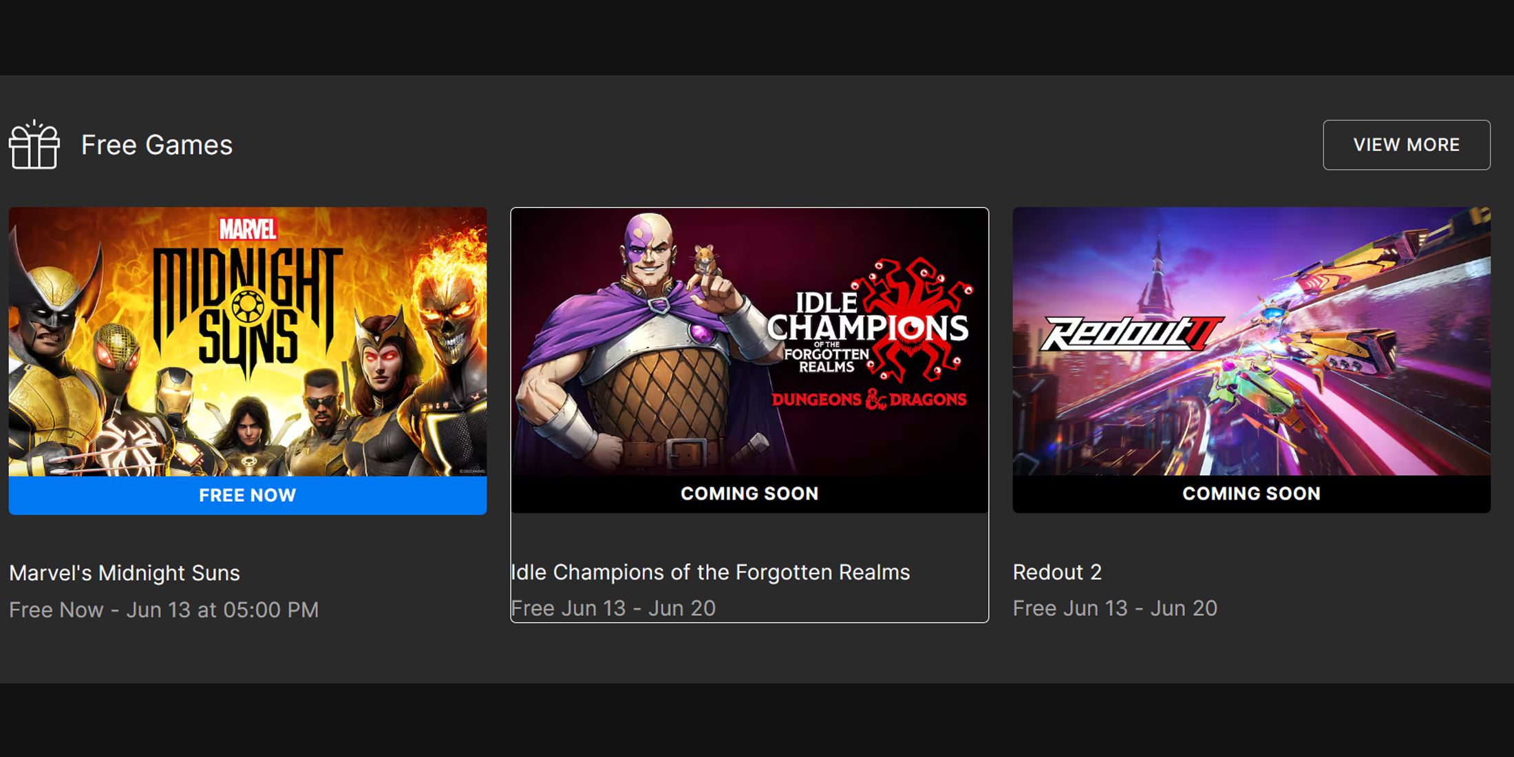 Every Free Game Released On The Epic Games Store