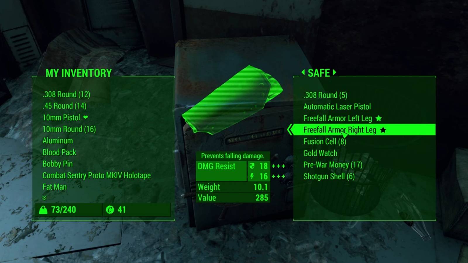 Fallout 4: Where to Find Freefall Legs