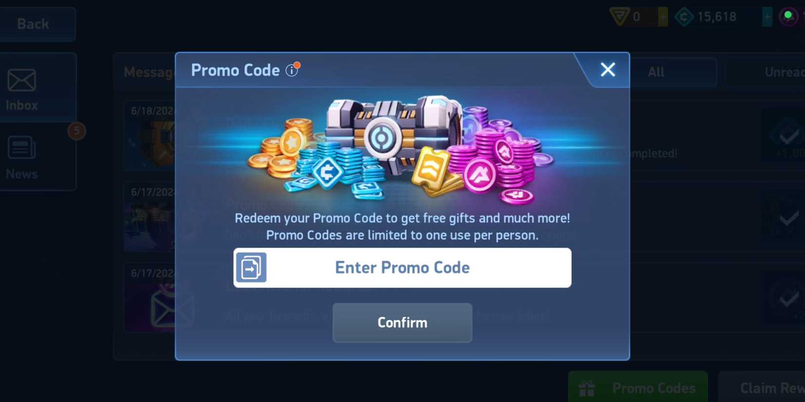Mech Arena Promo Codes