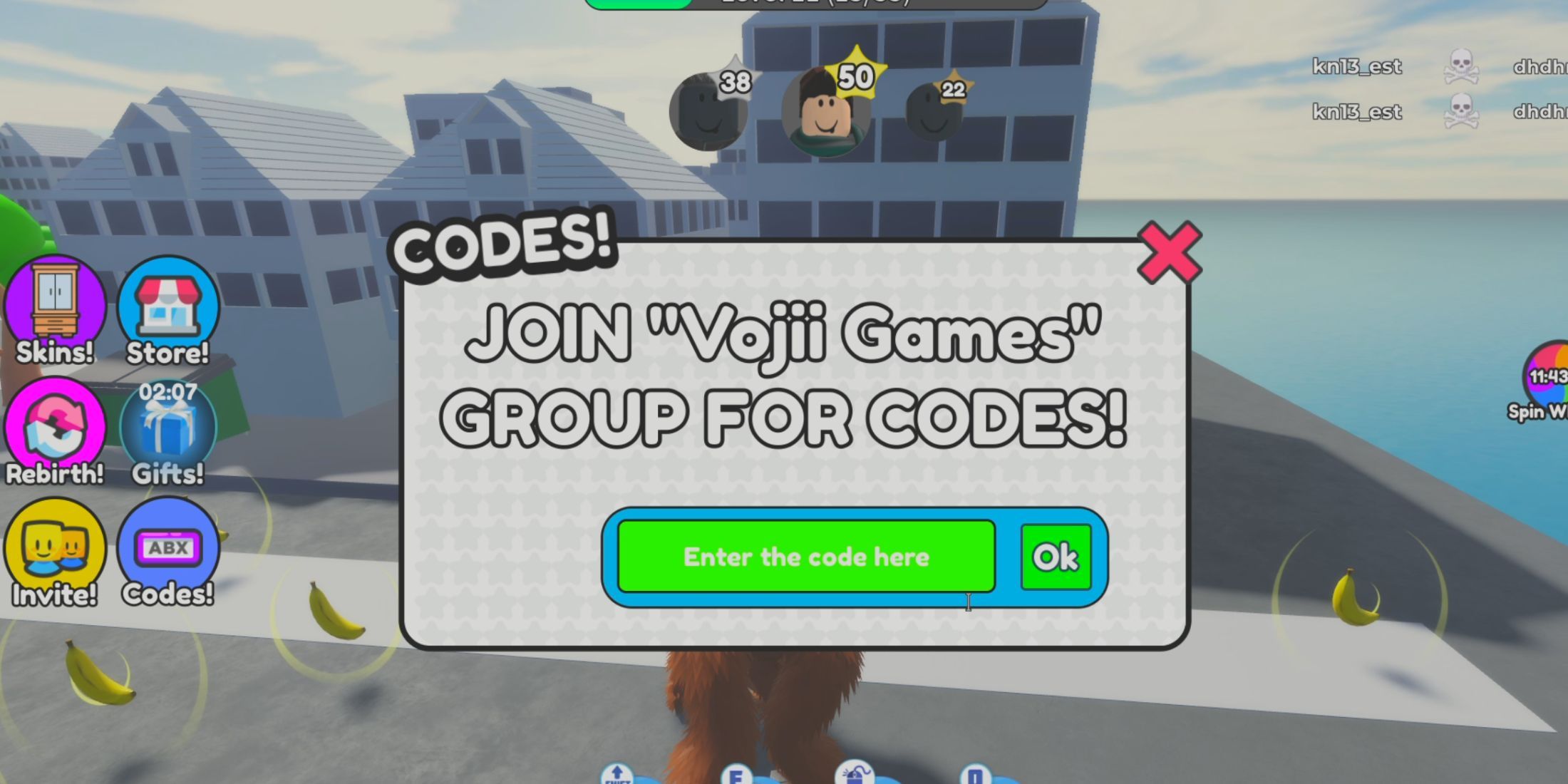 Roblox: Monkey Arena Codes