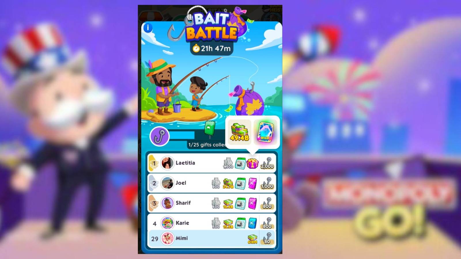 Monopoly GO: Bait Battle Rewards And Milestones