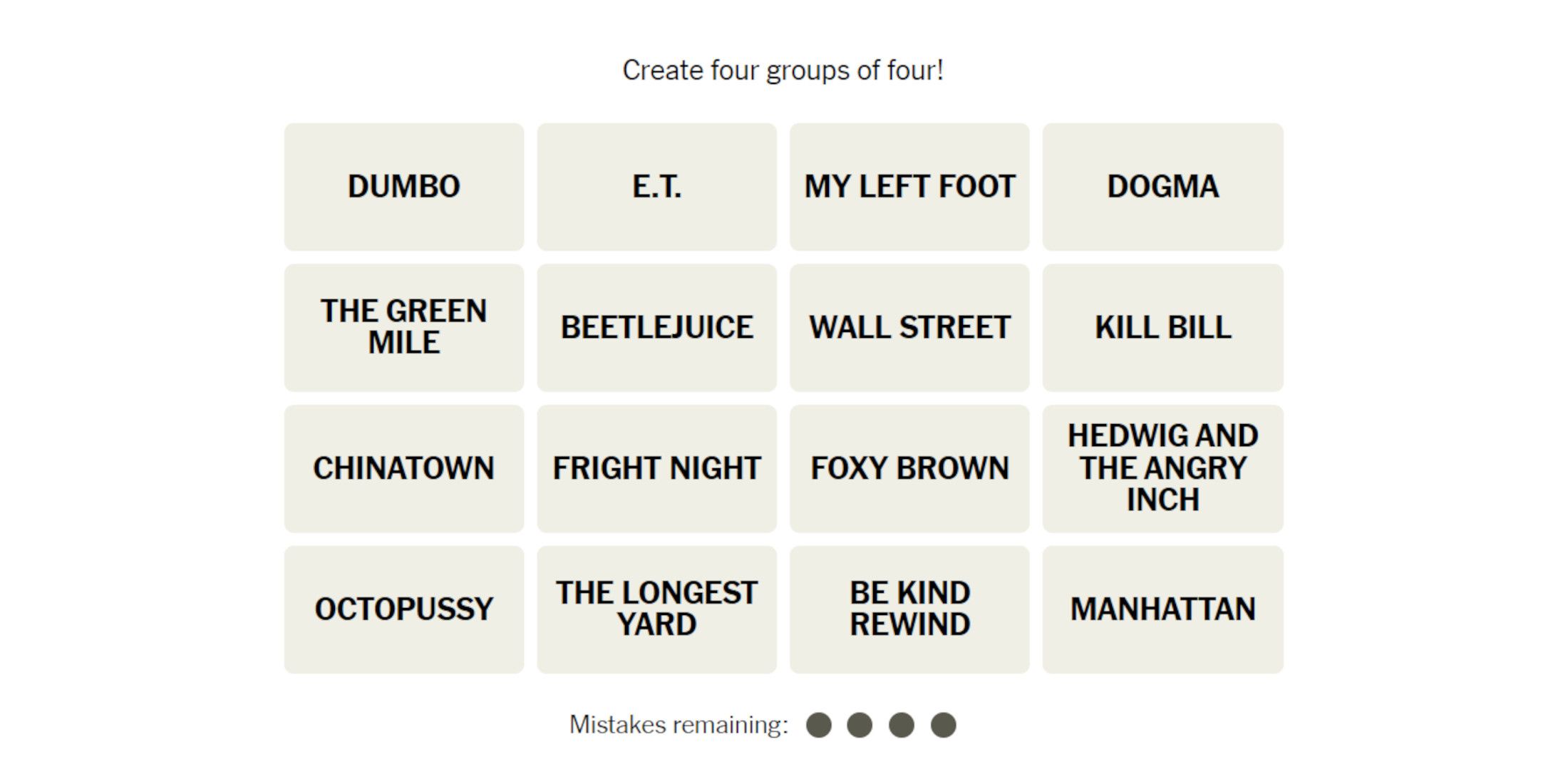 New York Times Connections Hints and Answers for #367 June 12, 2024