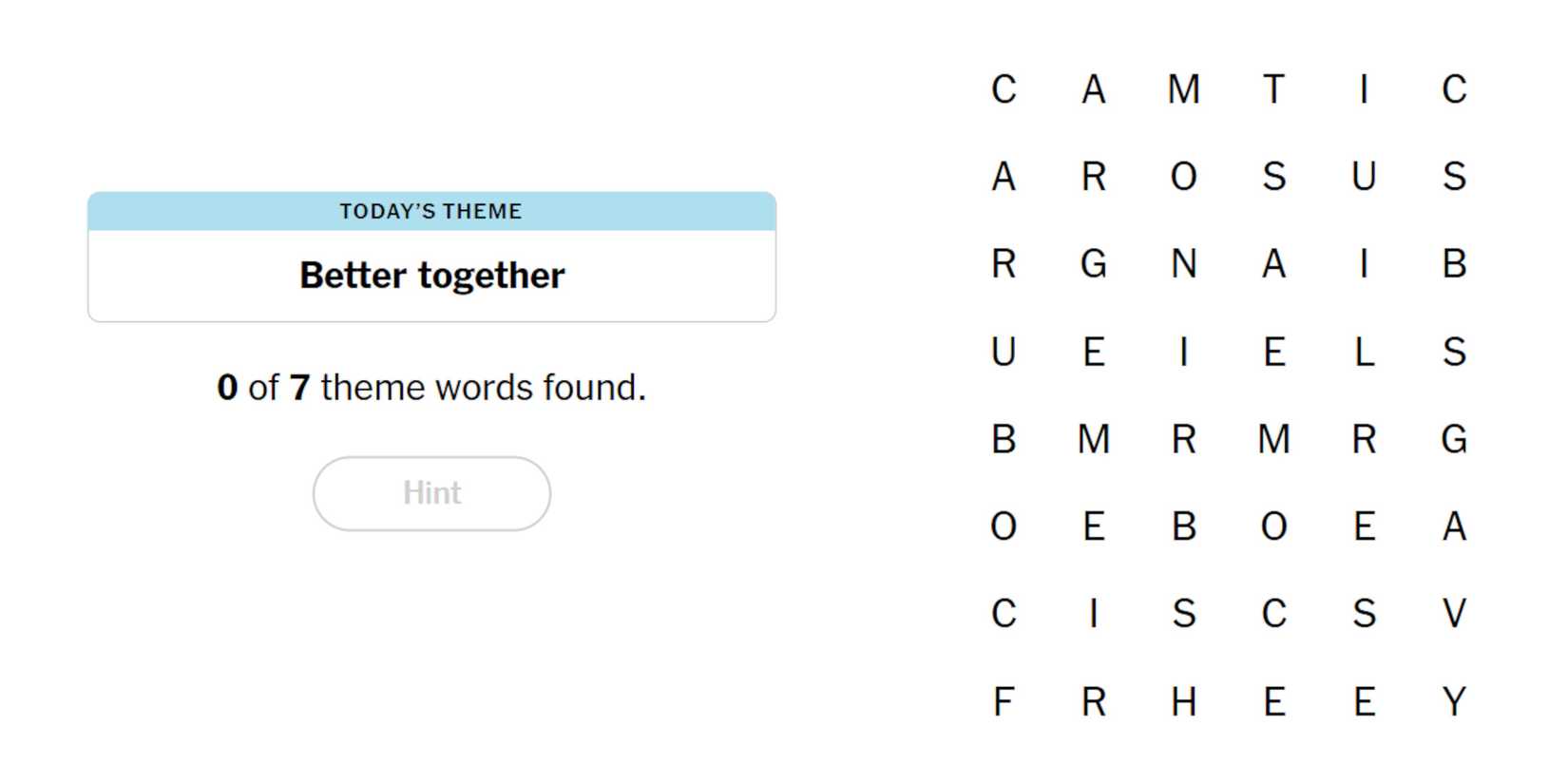 New York Times Strands Hints and Answers for June 27, 2024
