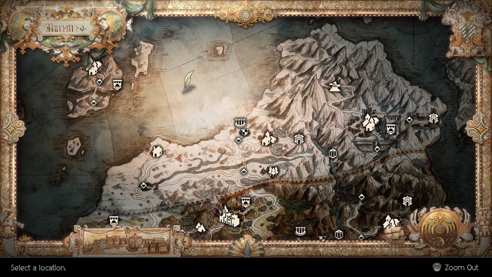 Octopath Traveler 2: Full Map and Location Guide