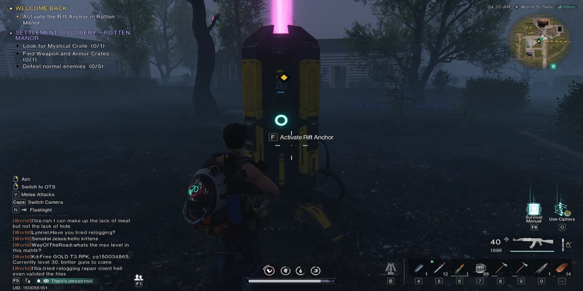 controls the rift anchor of the 4 broken delta :: Once Human General ...