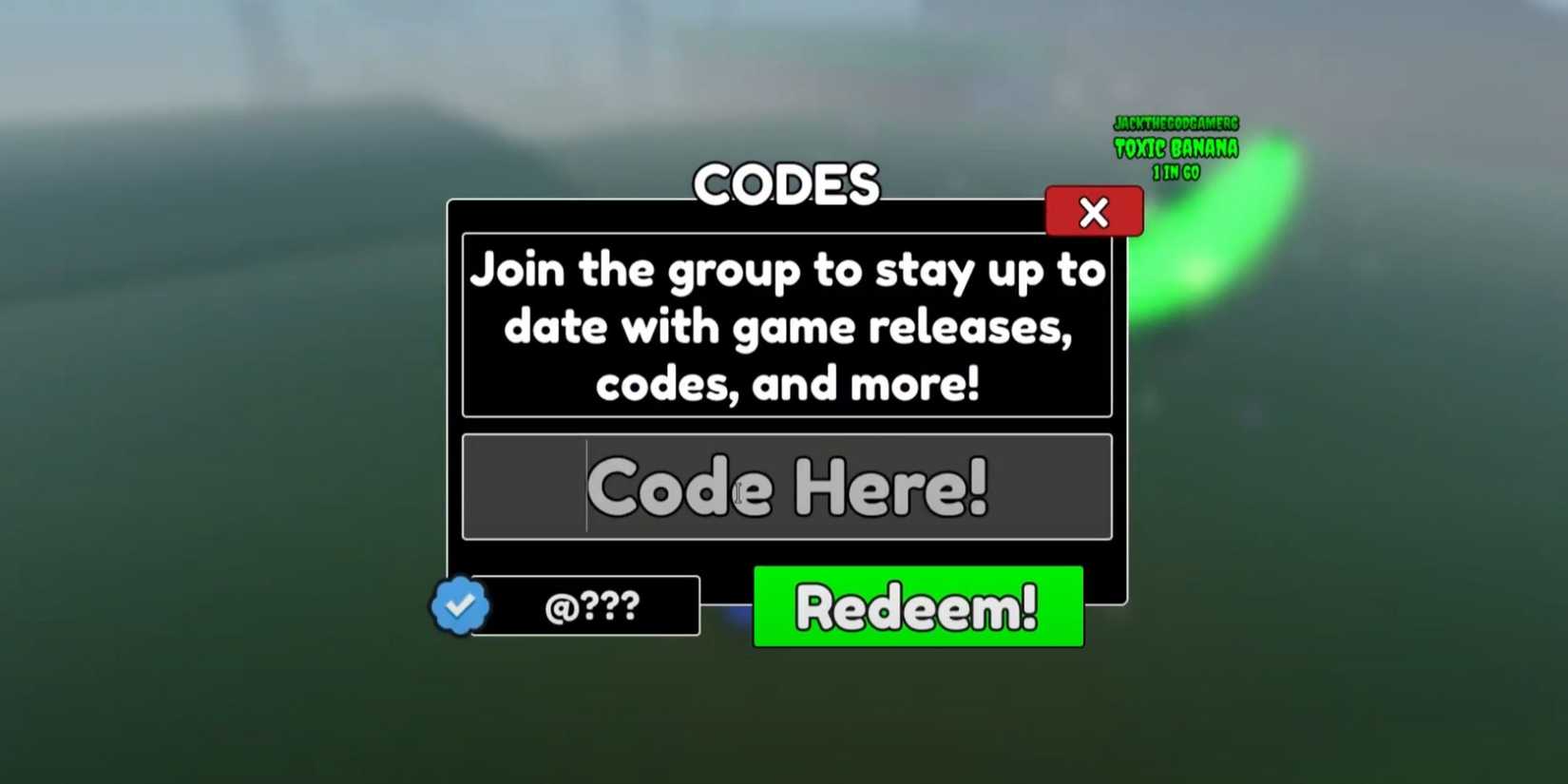 Roblox: Banana RNG Codes
