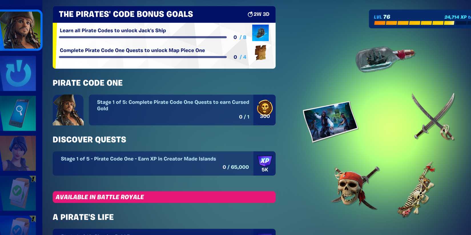 How to Get the Black Pearl Glider in Fortnite