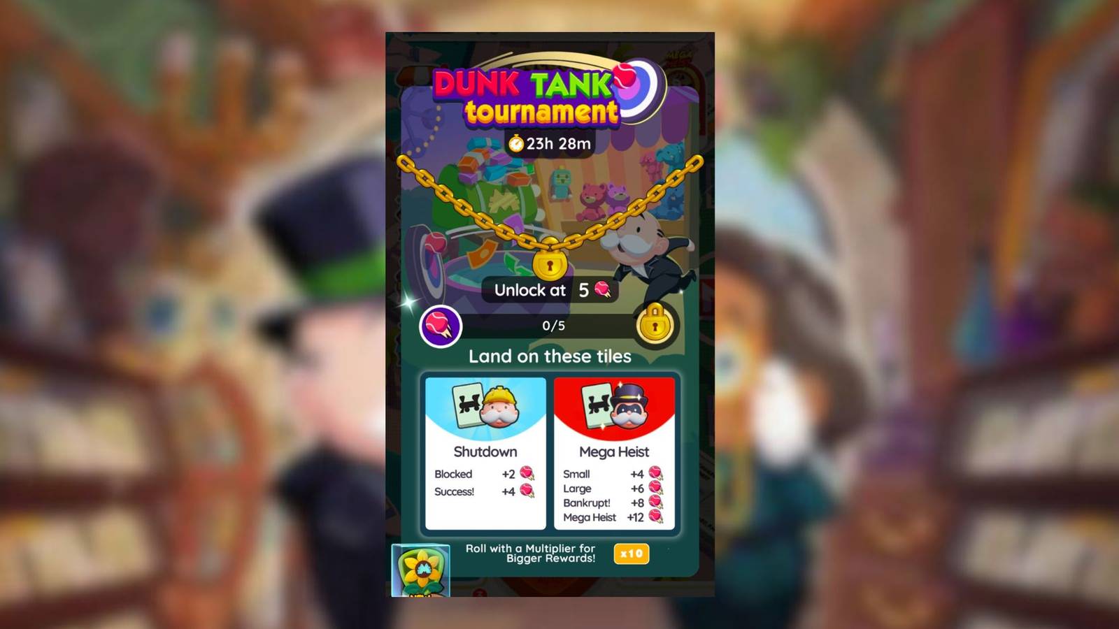 Monopoly GO: Dunk Tank Tournament Rewards And Milestones