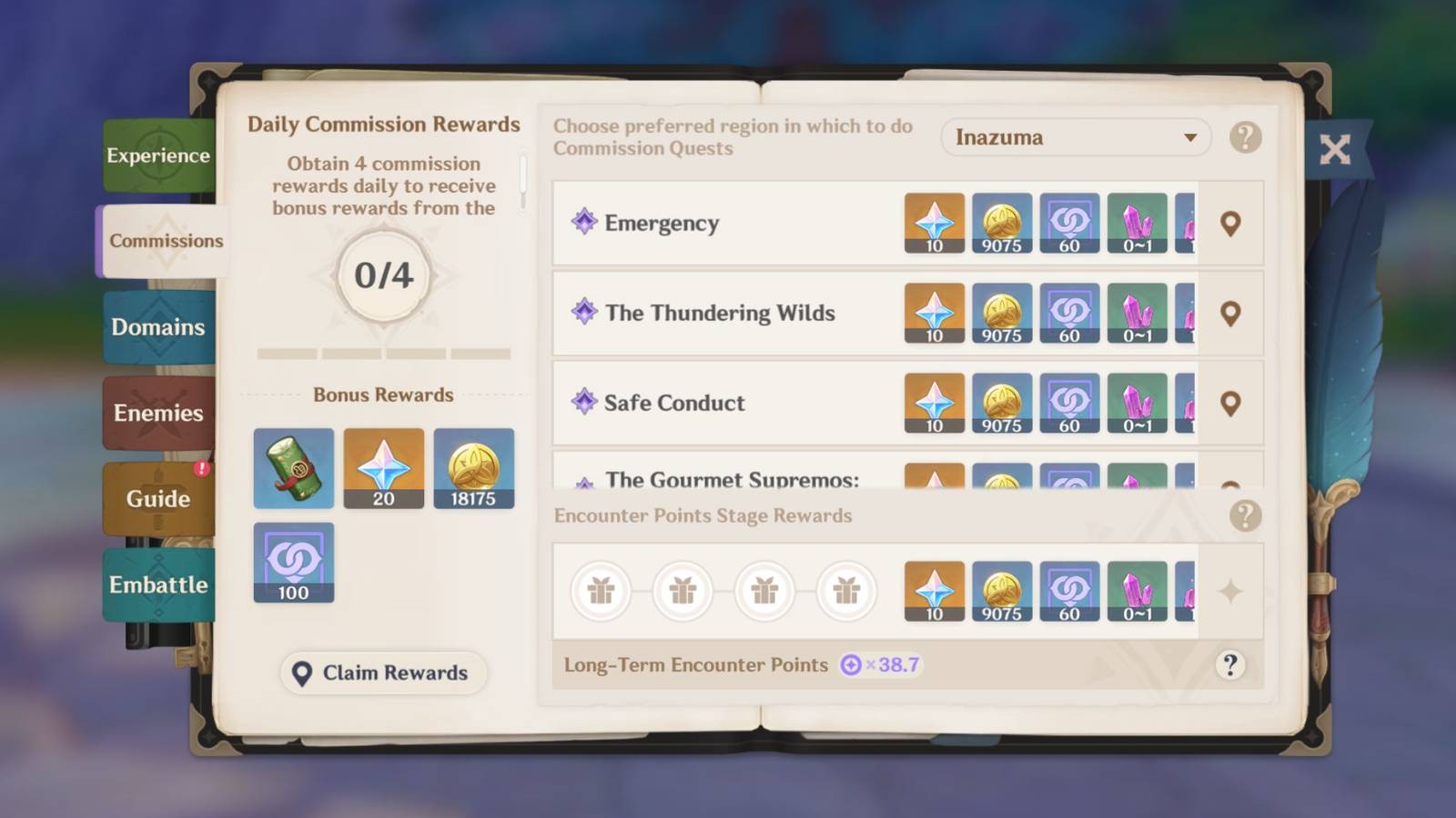 Genshin Impact: How To Use Long Term Encounter Points