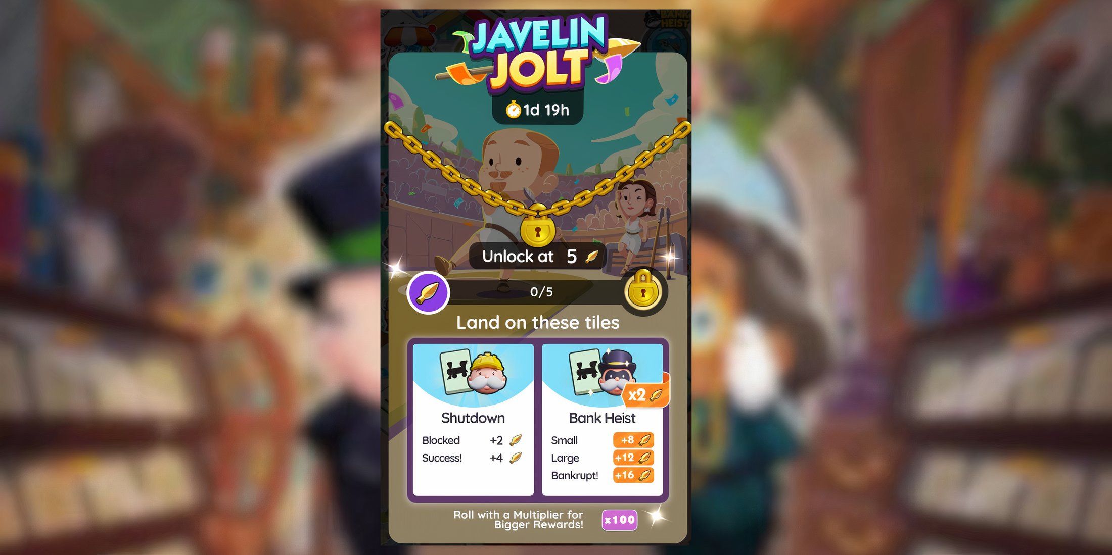 Monopoly GO: Javelin Jolt Rewards And Milestones