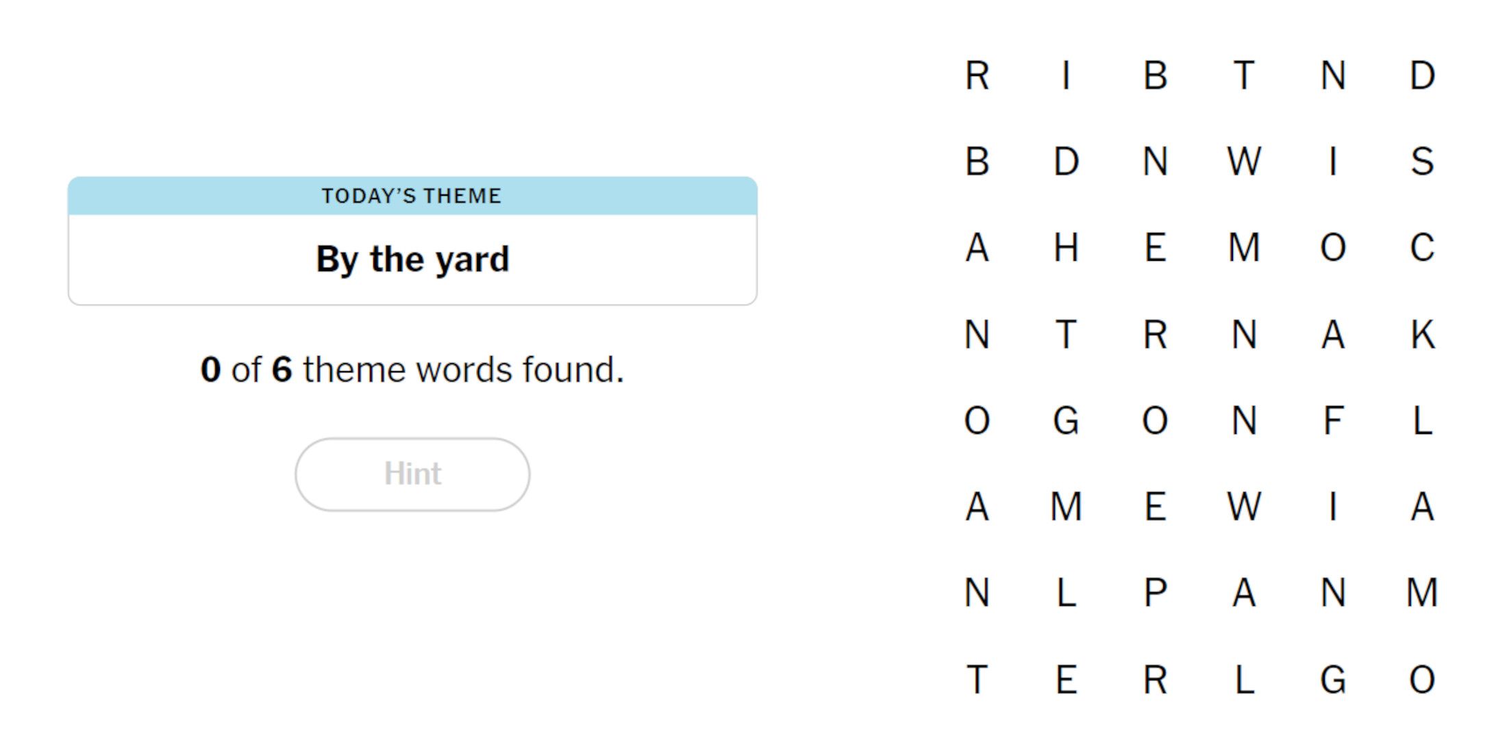 New York Times Strands Hints and Answers for July 6, 2024