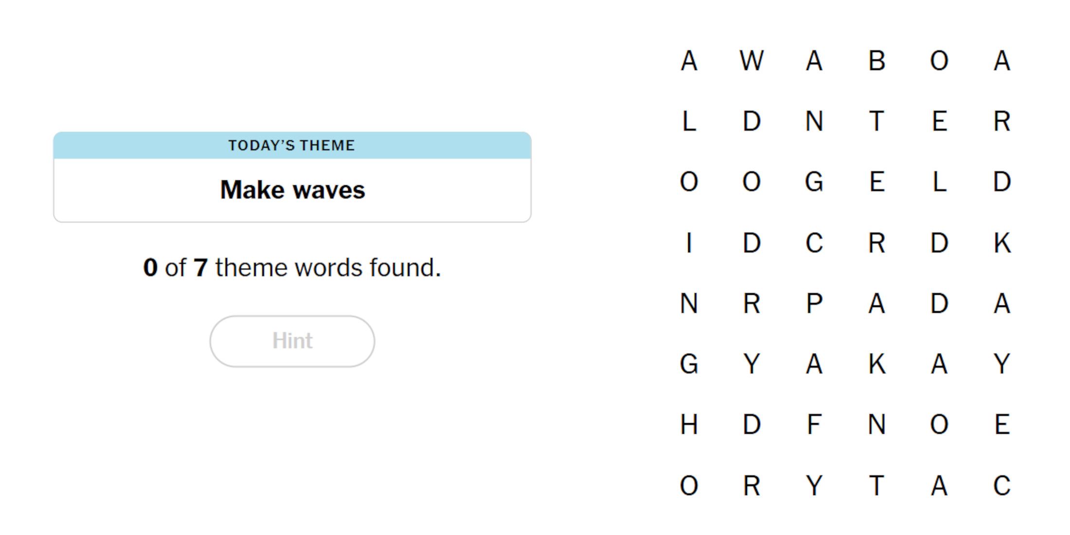 New York Times Strands Hints and Answers for July 22, 2024