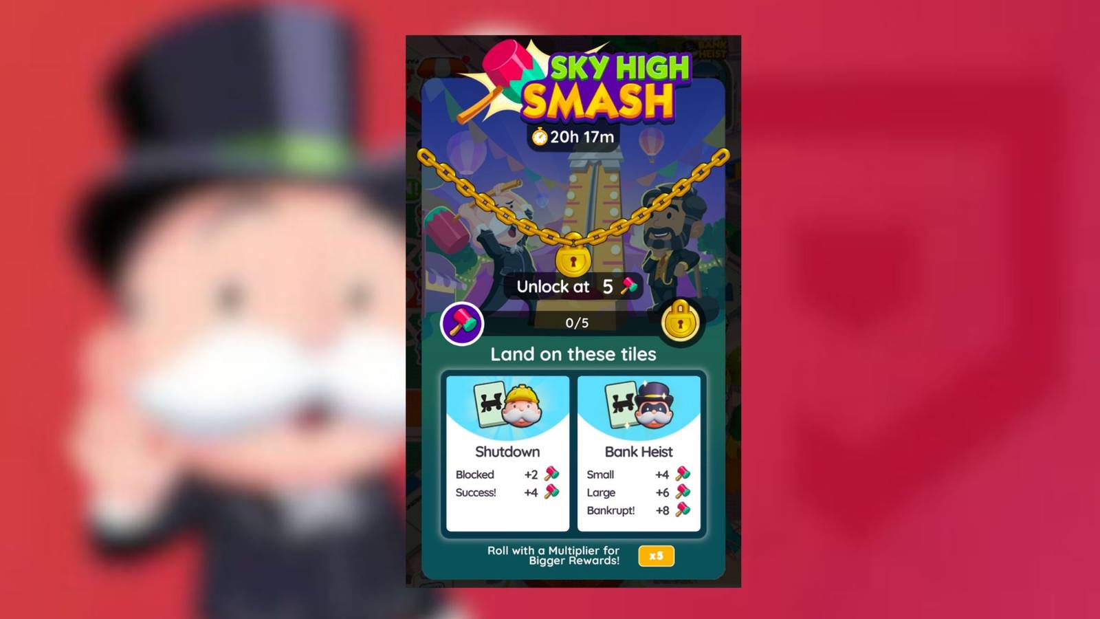Monopoly GO: Sky High Smash Rewards And Milestones