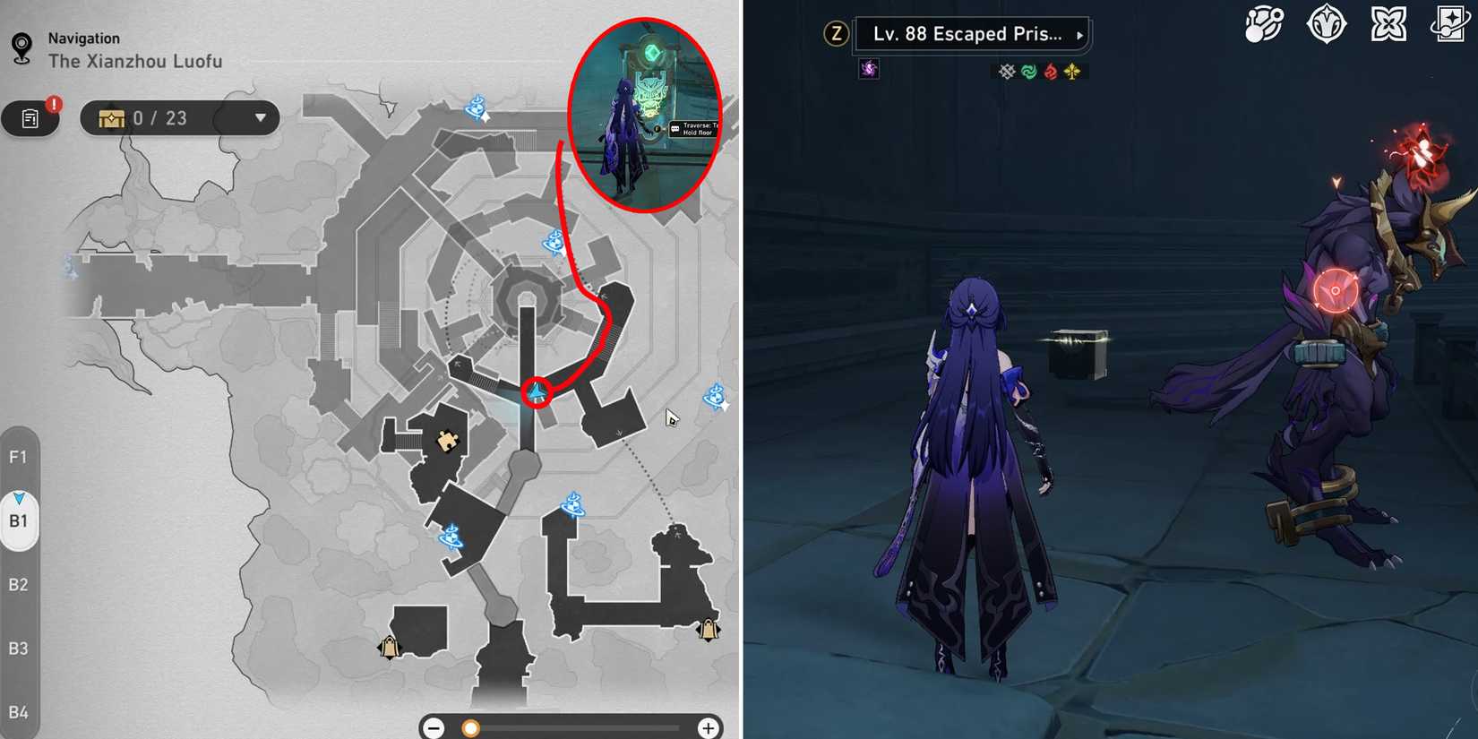 Shackling Prison Chest and Warp Trotter Locations In HSR - Honkai: Star ...