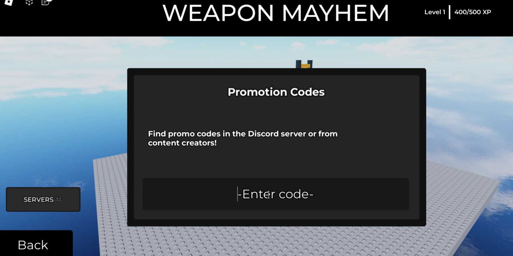Roblox: Weapon Mayhem Codes