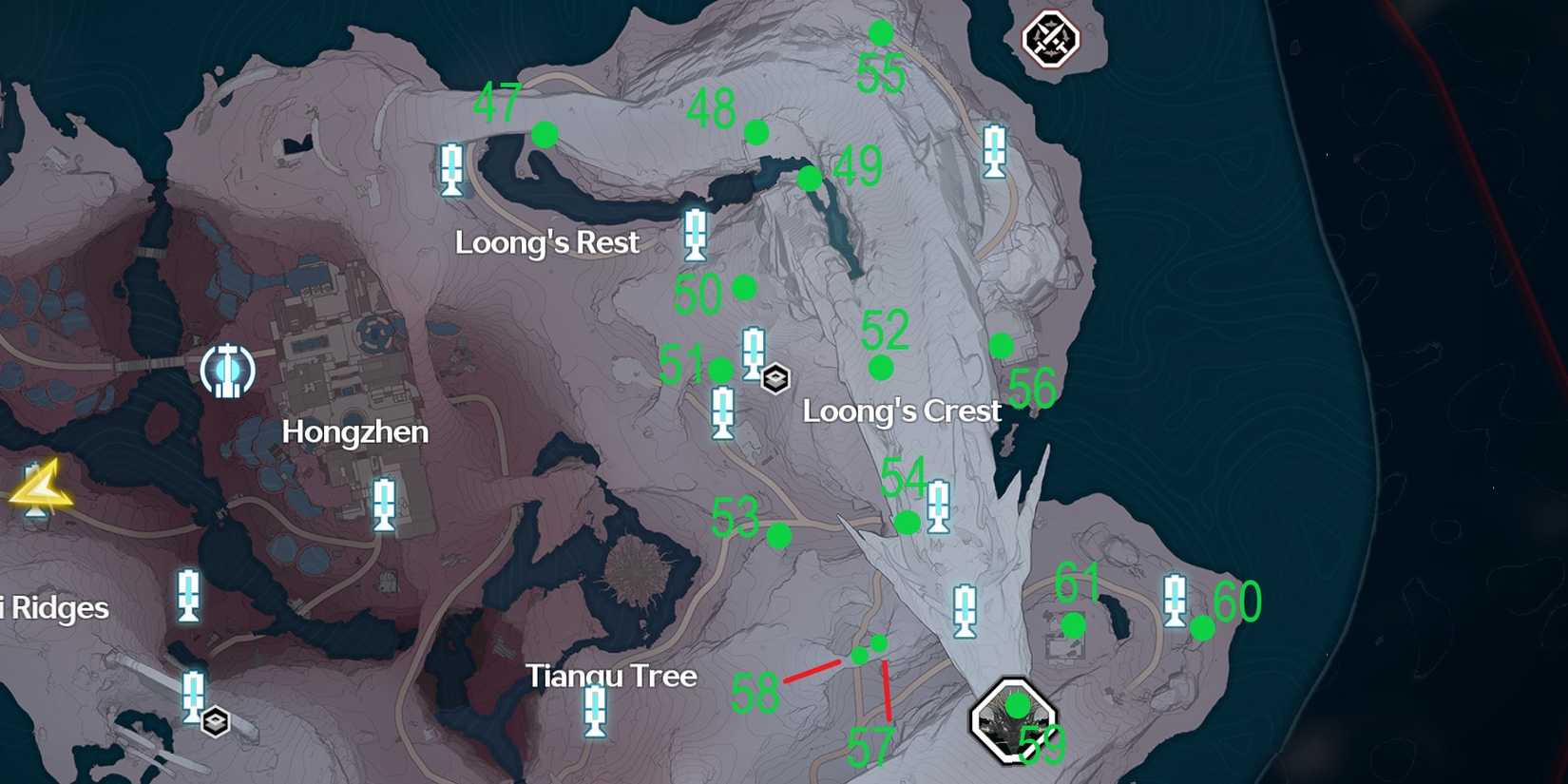 Wuthering Waves: Mt. Firmament Windchimer Locations