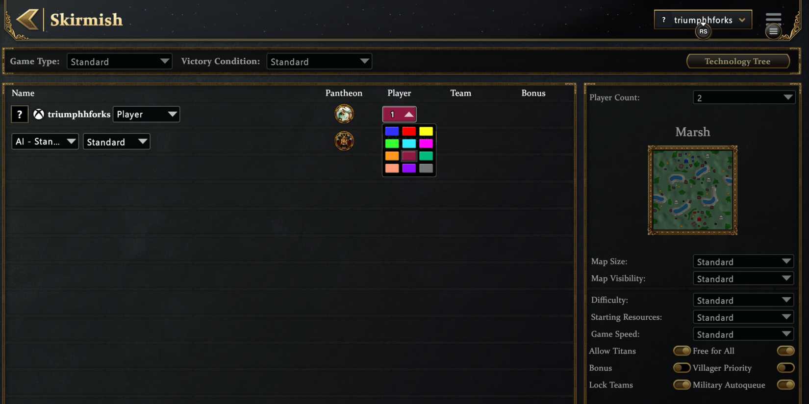 How to Set Up a Game in Age of Mythology: Retold