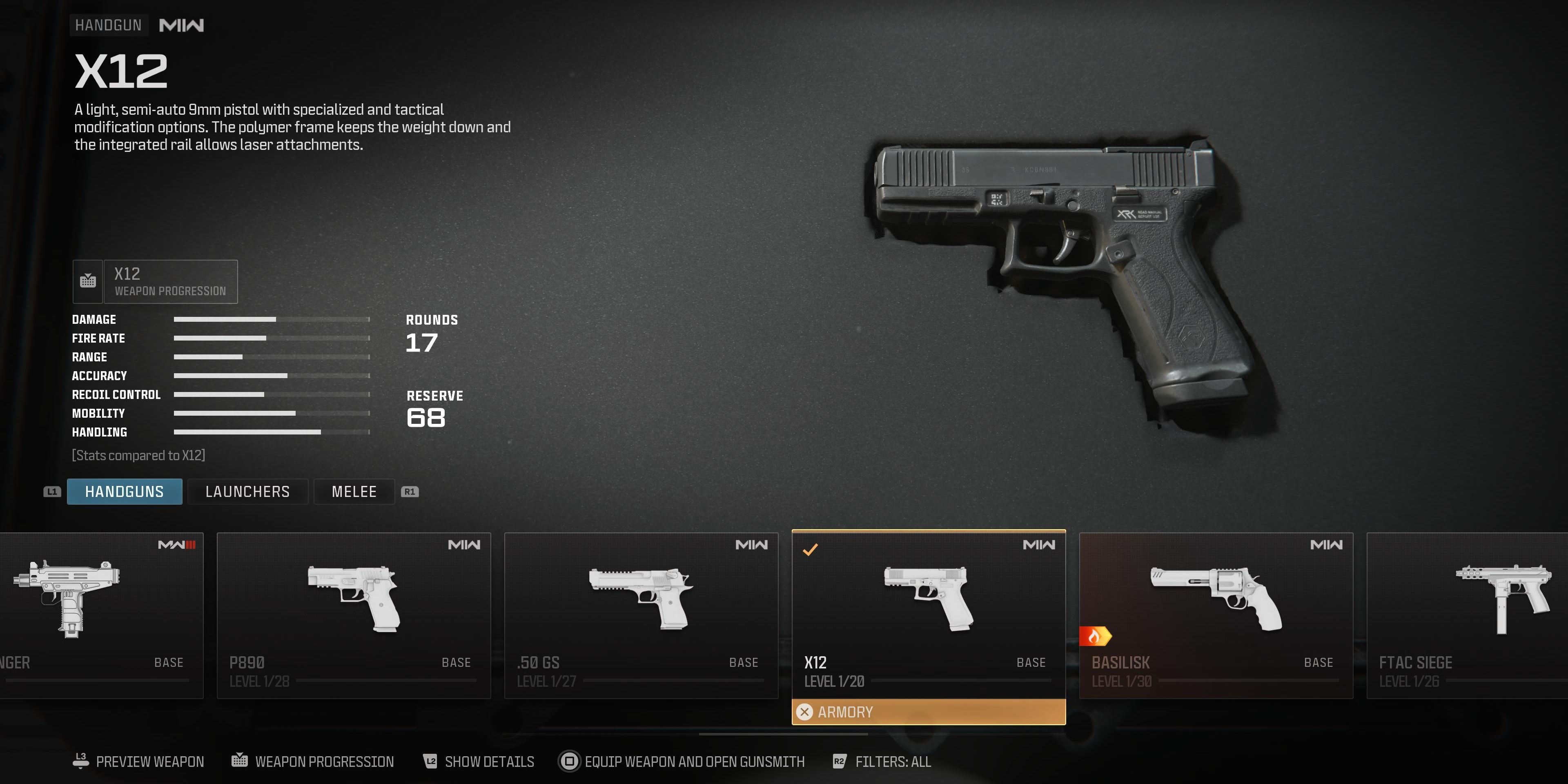 COD MW3: Best Handguns