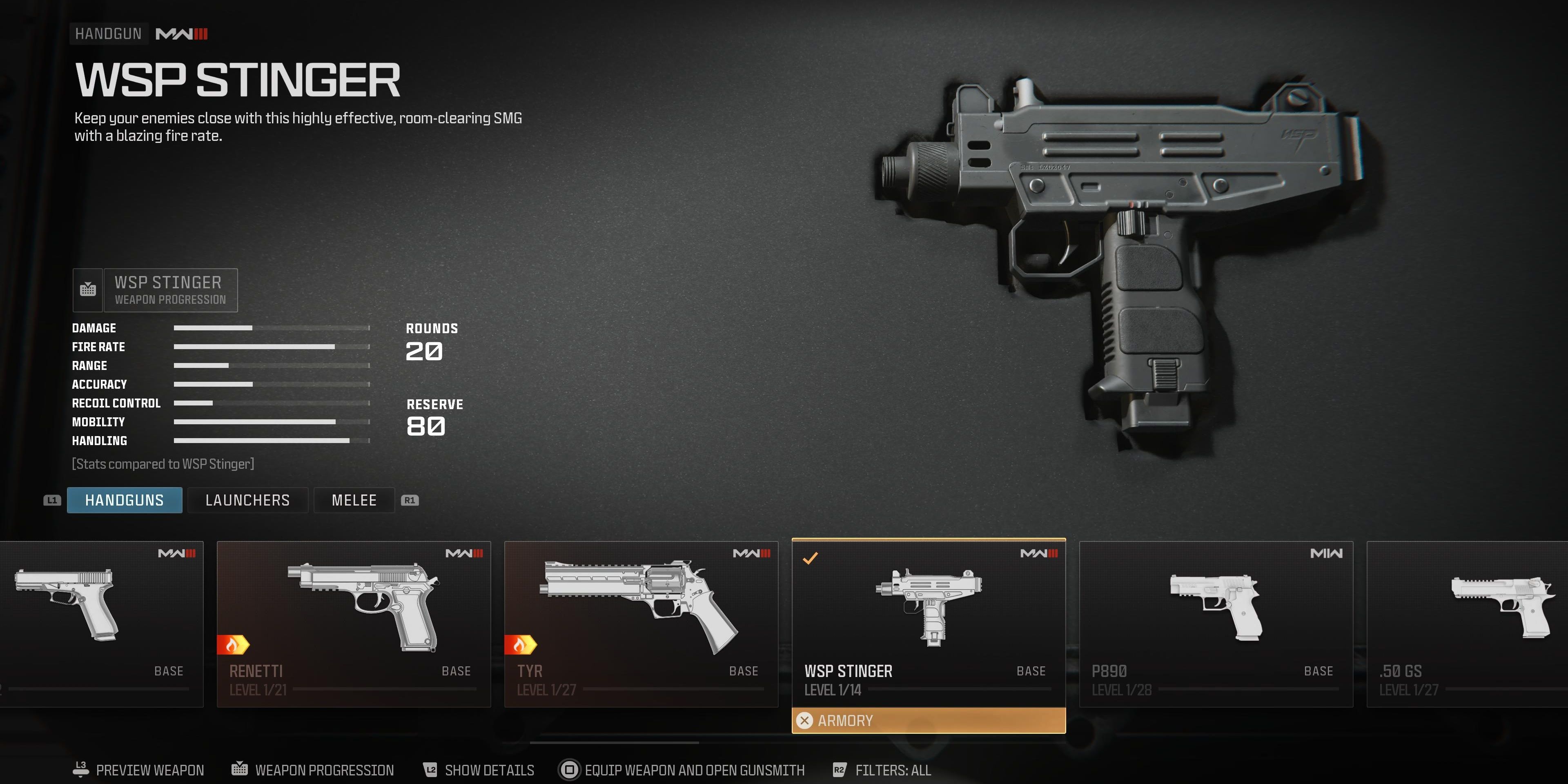 COD MW3: Best Handguns