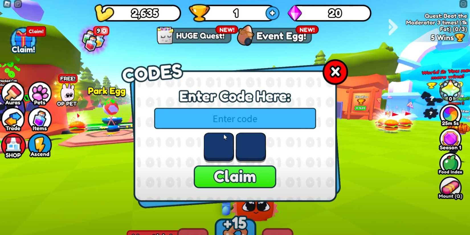 Roblox: Fat Race Codes (August 2024)