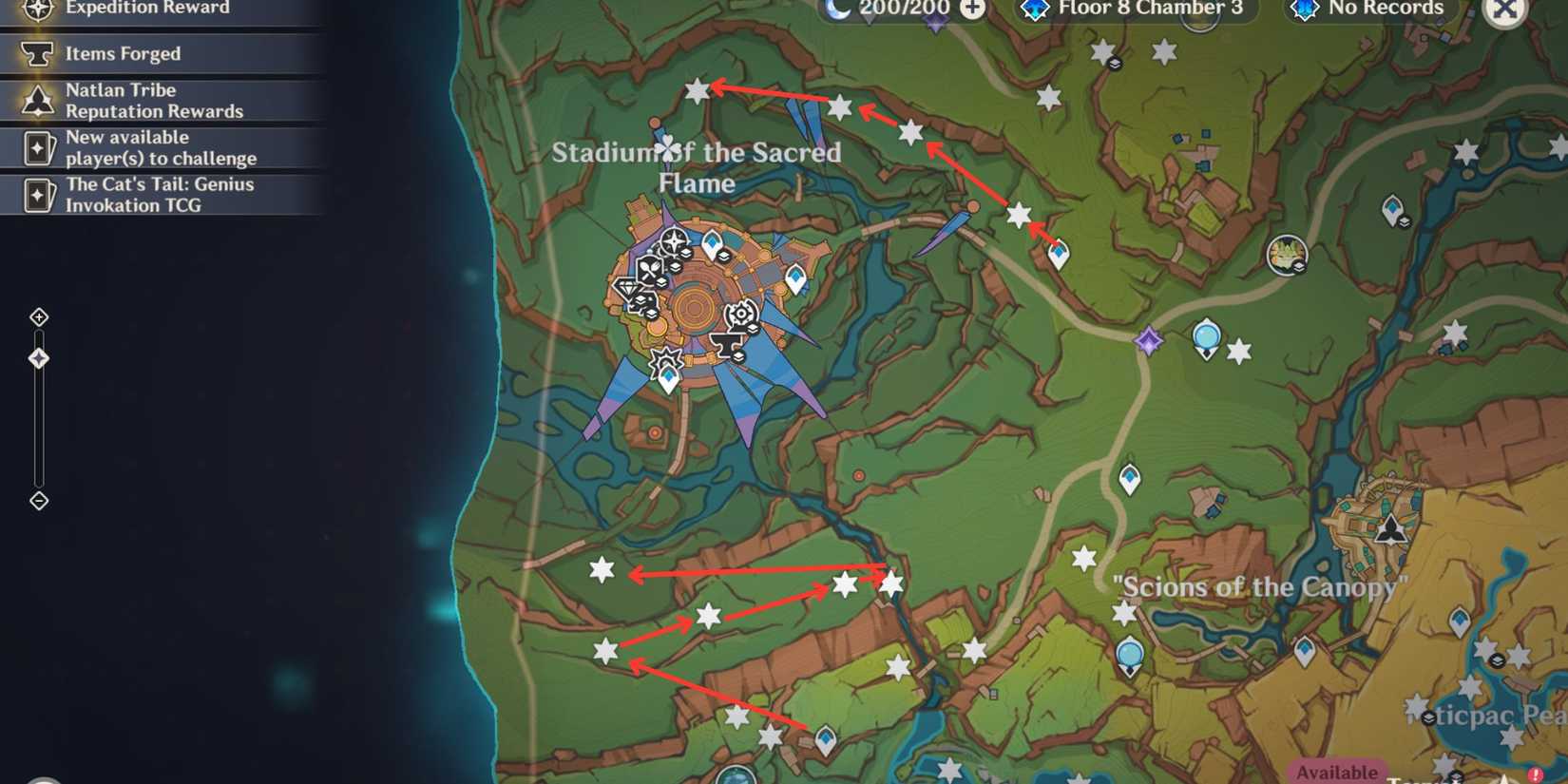 Natlan Saurians Locations