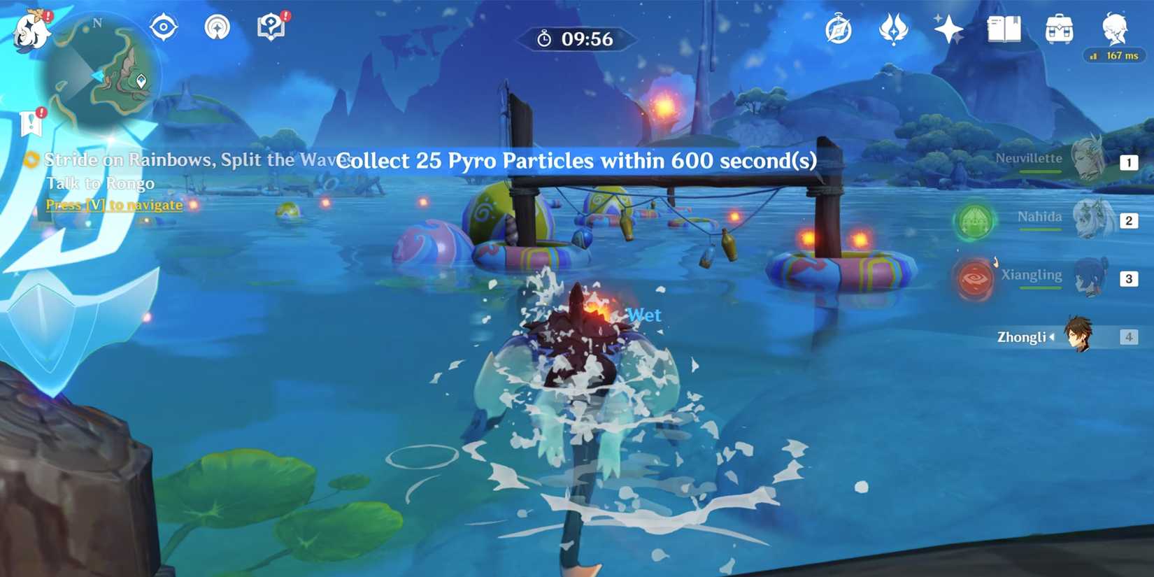 Shiny Shells Location In Stride on Rainbows, Split the Waves Quest ...