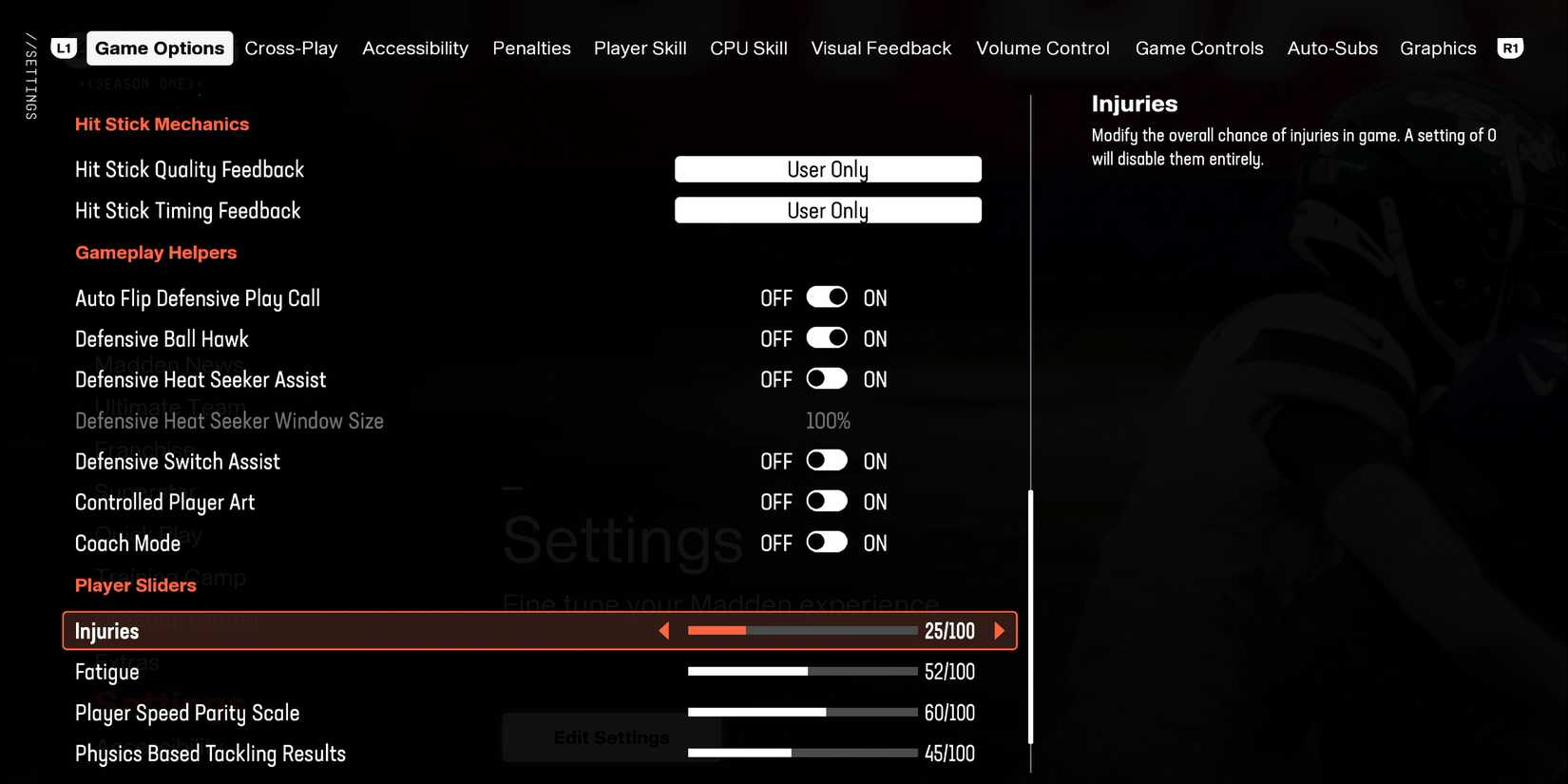 The Most Realistic Madden NFL 25 Slider Settings