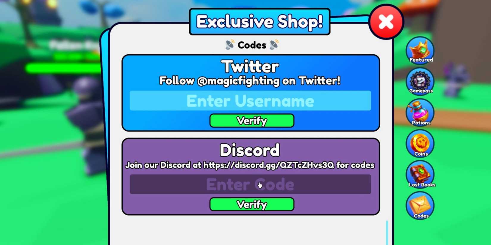 Roblox: Magic Fighting Simulator Codes