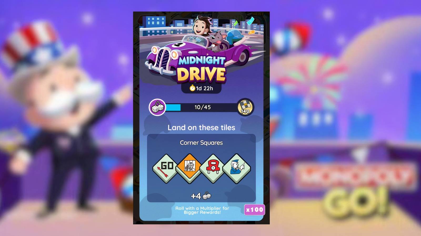 Monopoly GO: Midnight Drive Rewards And Milestones