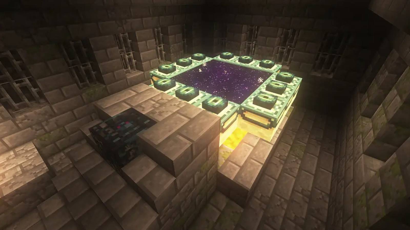 Minecraft Fan Shares Beautiful Concept of a 'Natural' End Portal Room