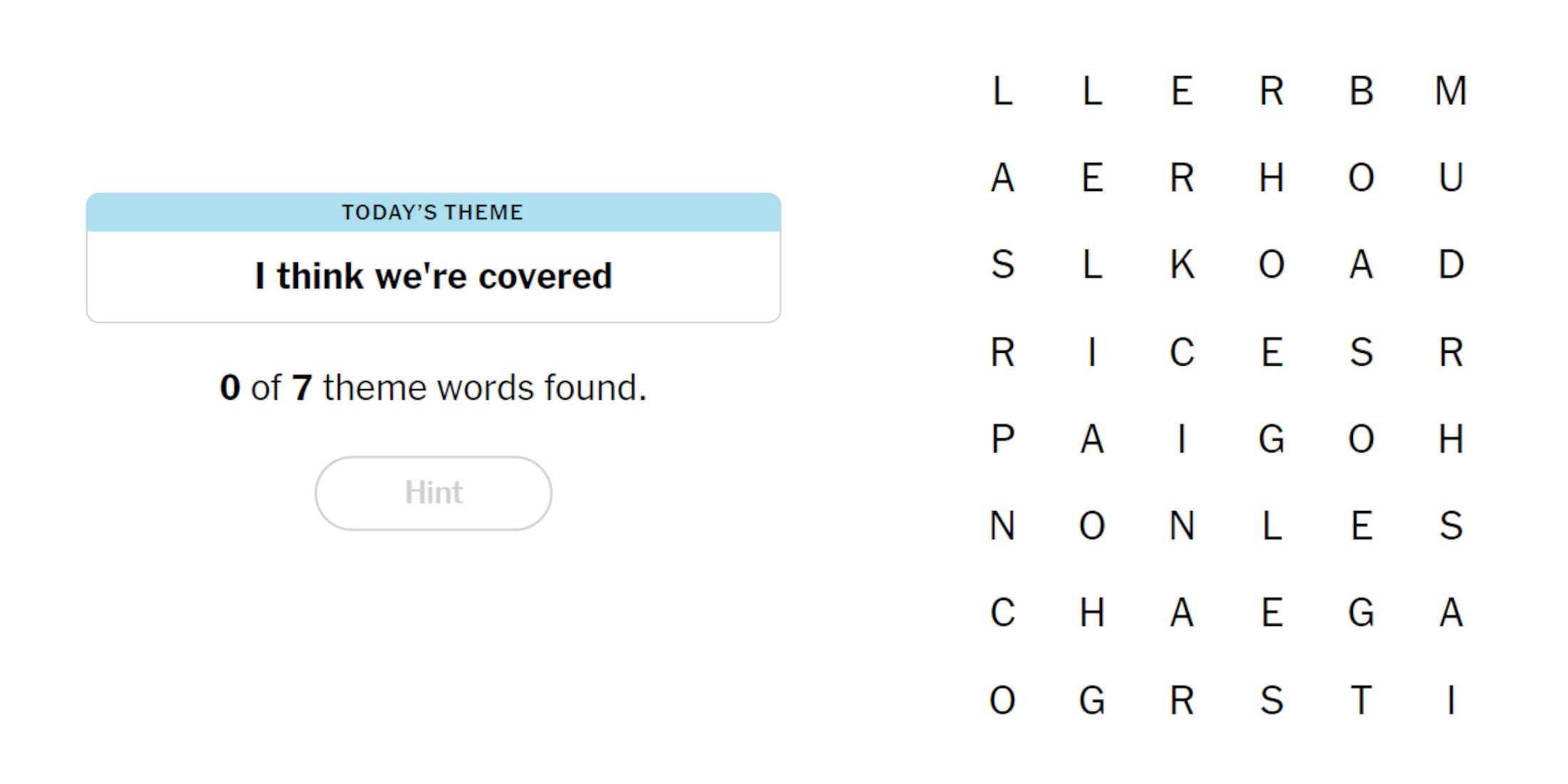 New York Times Strands Hints and Answers for August 20, 2024