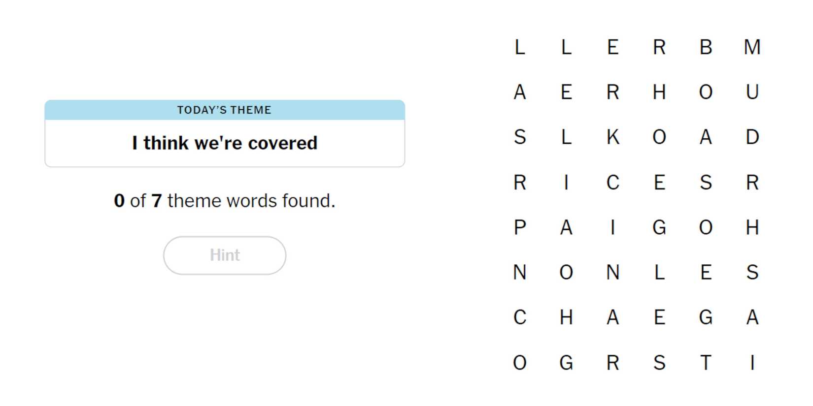 New York Times Strands Hints and Answers for August 20, 2024