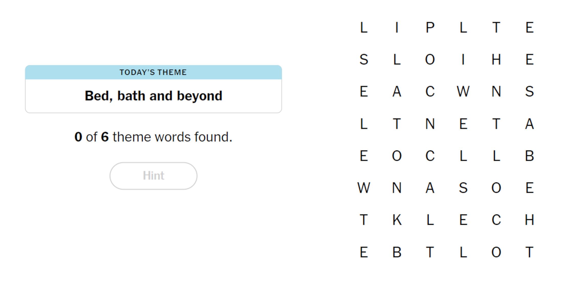 New York Times Strands Hints and Answers for August 6, 2024