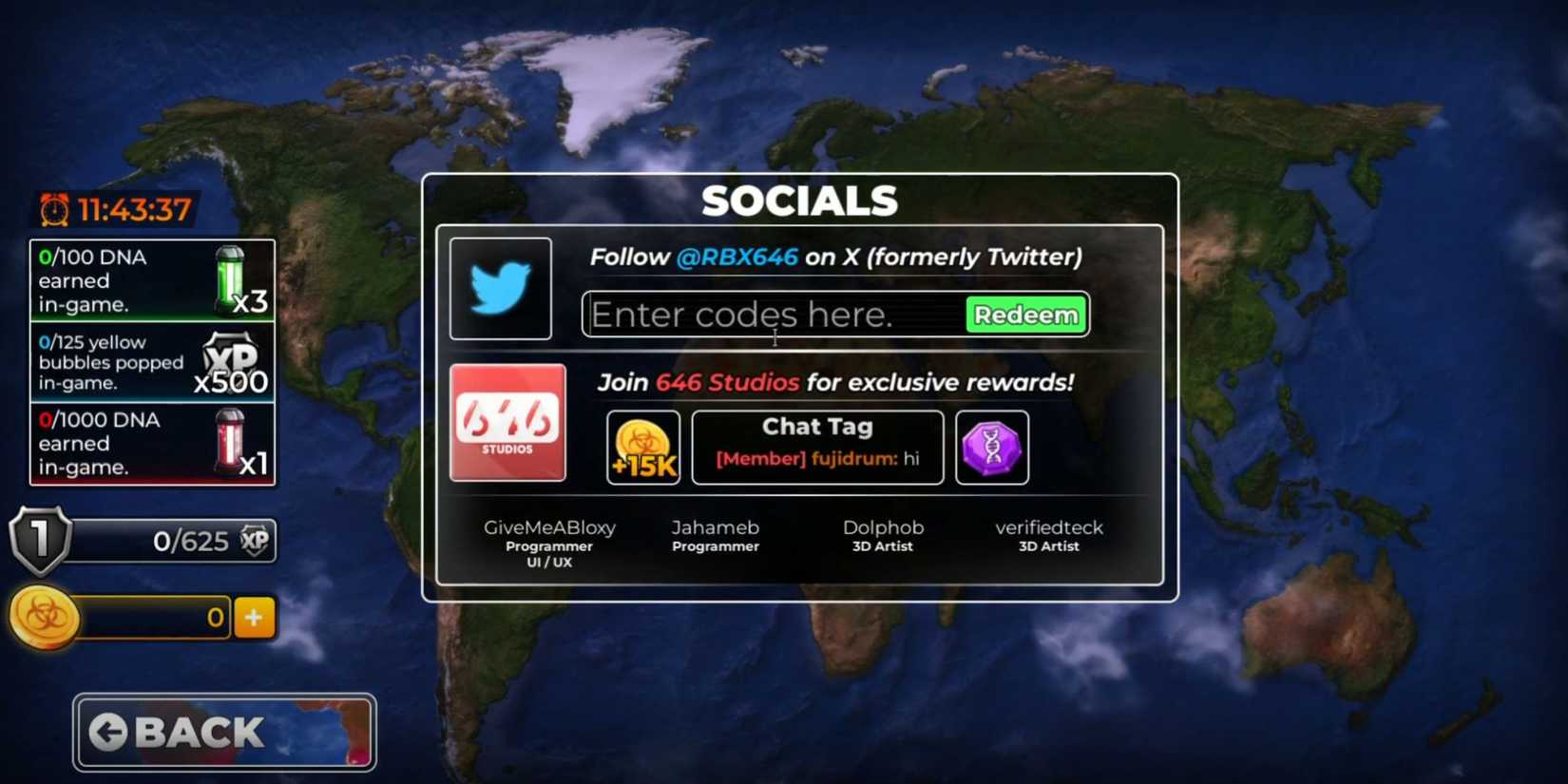 Roblox: Outbreak Codes