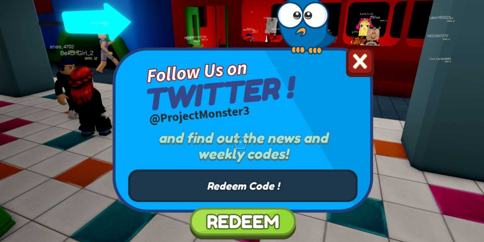 Roblox: Project Monster Multiplayer Codes